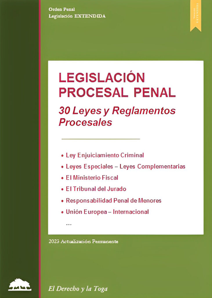 Legislación Procesal Penalincluye Ley De Enjuiciamiento Criminal 30